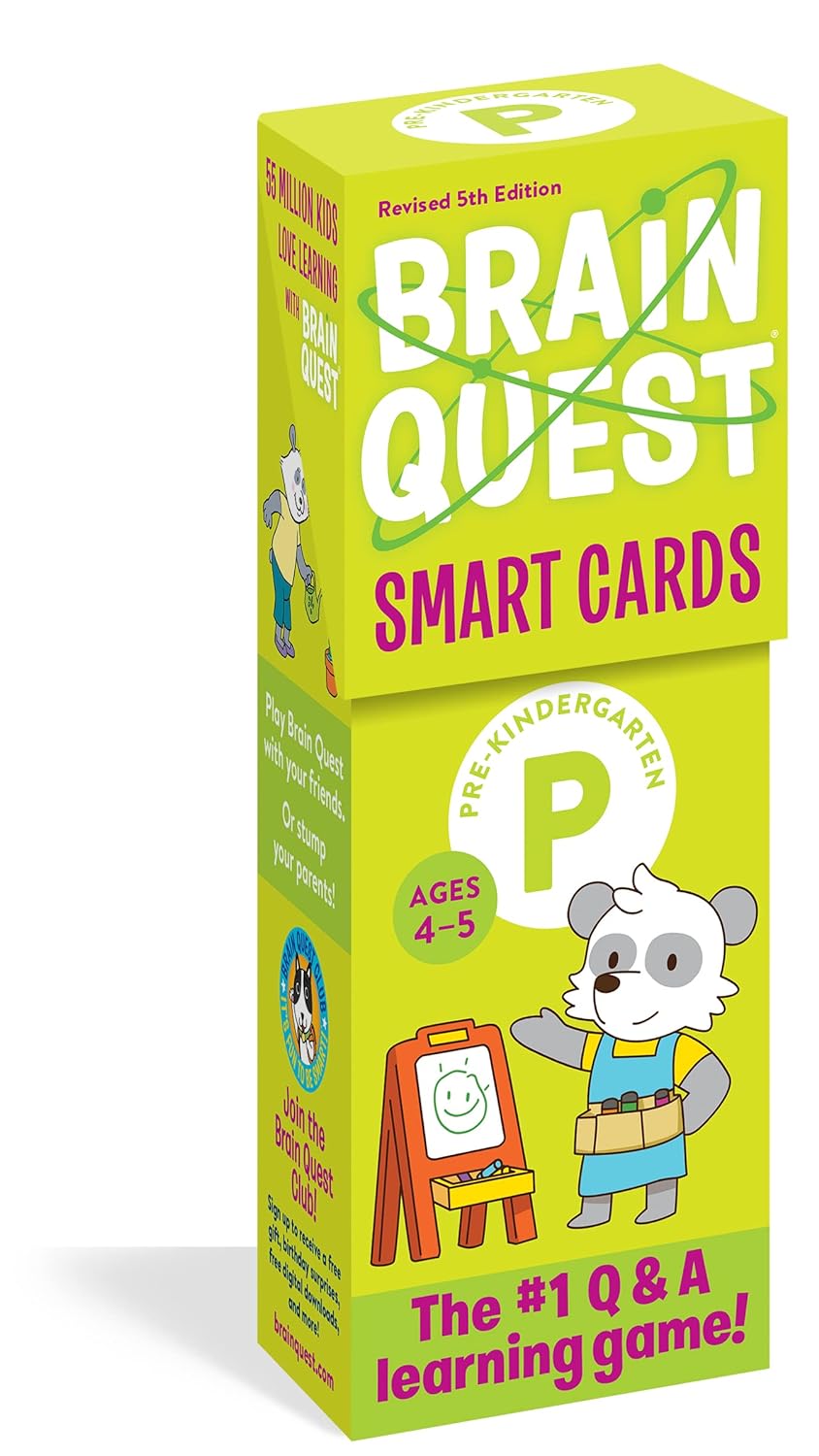 Brain Quest Smart Cards For Pre-Kindergarten Ages 4-5 Revised 5th Edit