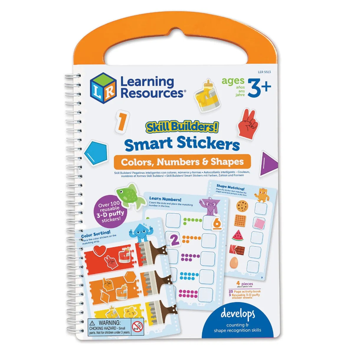 Learning Resources Skill Builders Smart Stickers Colours, Numbers And