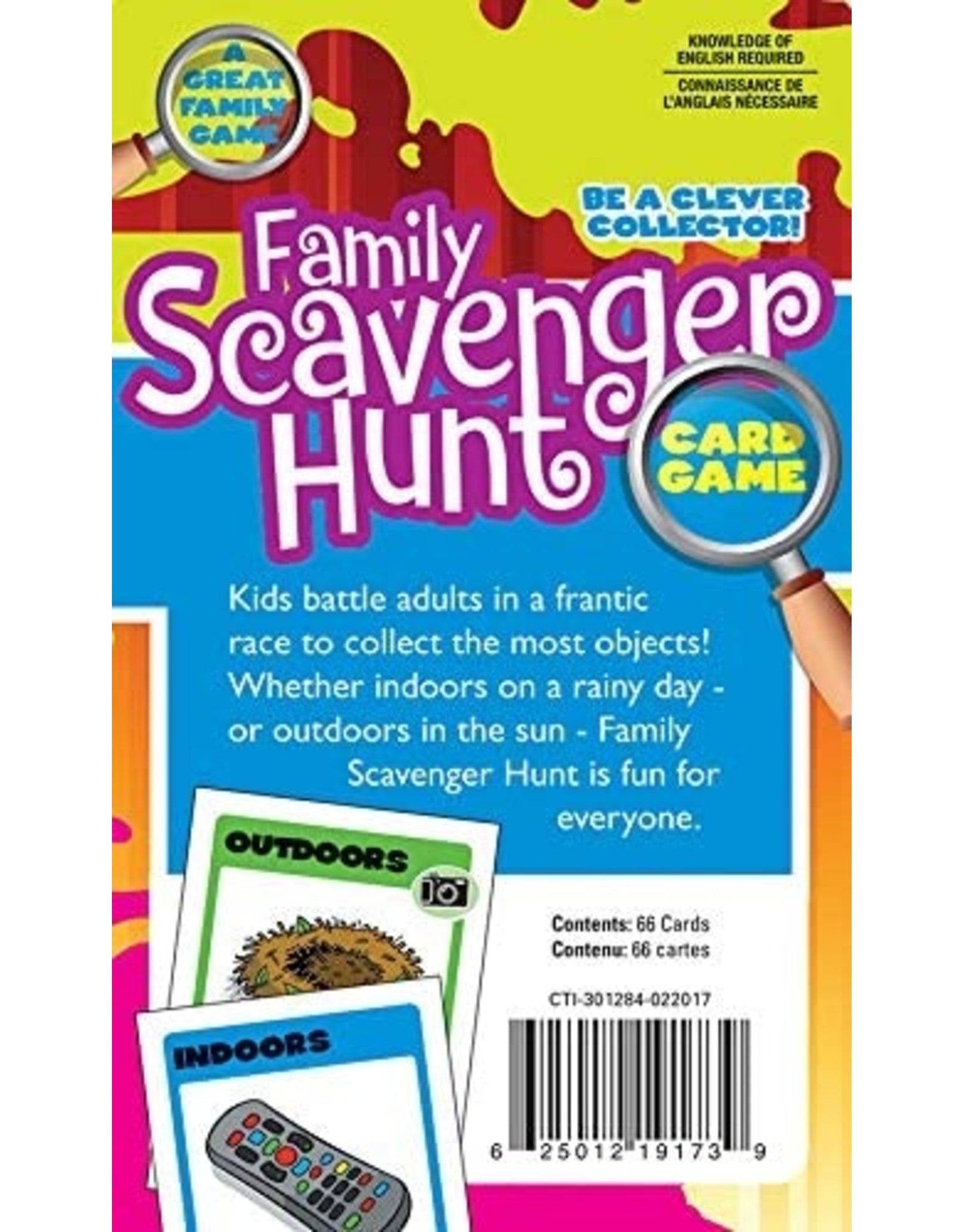 Family Scavenger Hunt Card Game